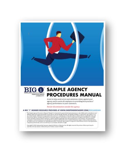 Sample Agency Procedures Manual - IndependentAgent.com